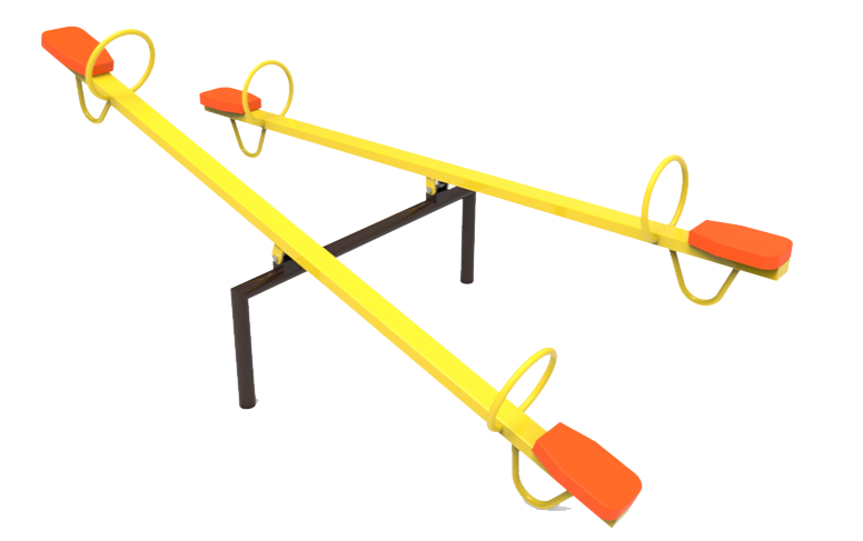 Balancín Metálico Doble | Plattea Equipamiento Urbano